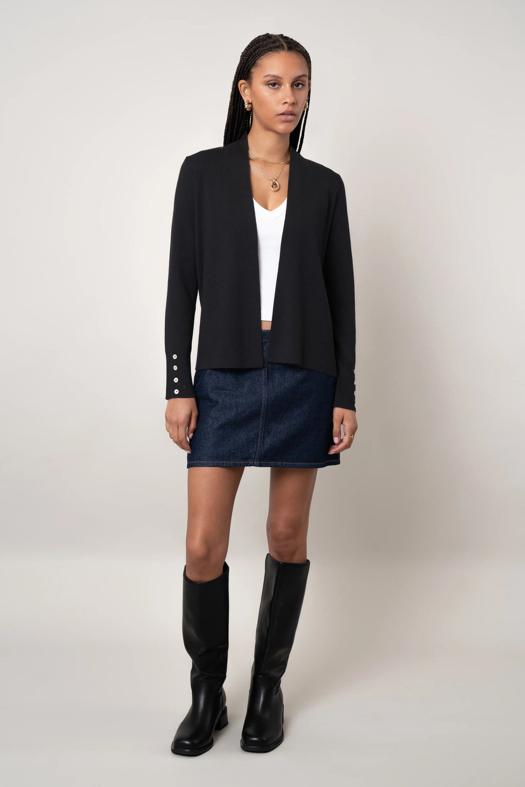 Cyrus - The Lightweight Button Cuff Cardigan