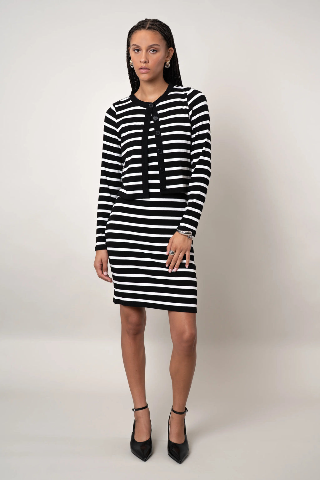 Cyrus - The Striped Knit Two-Piece Set